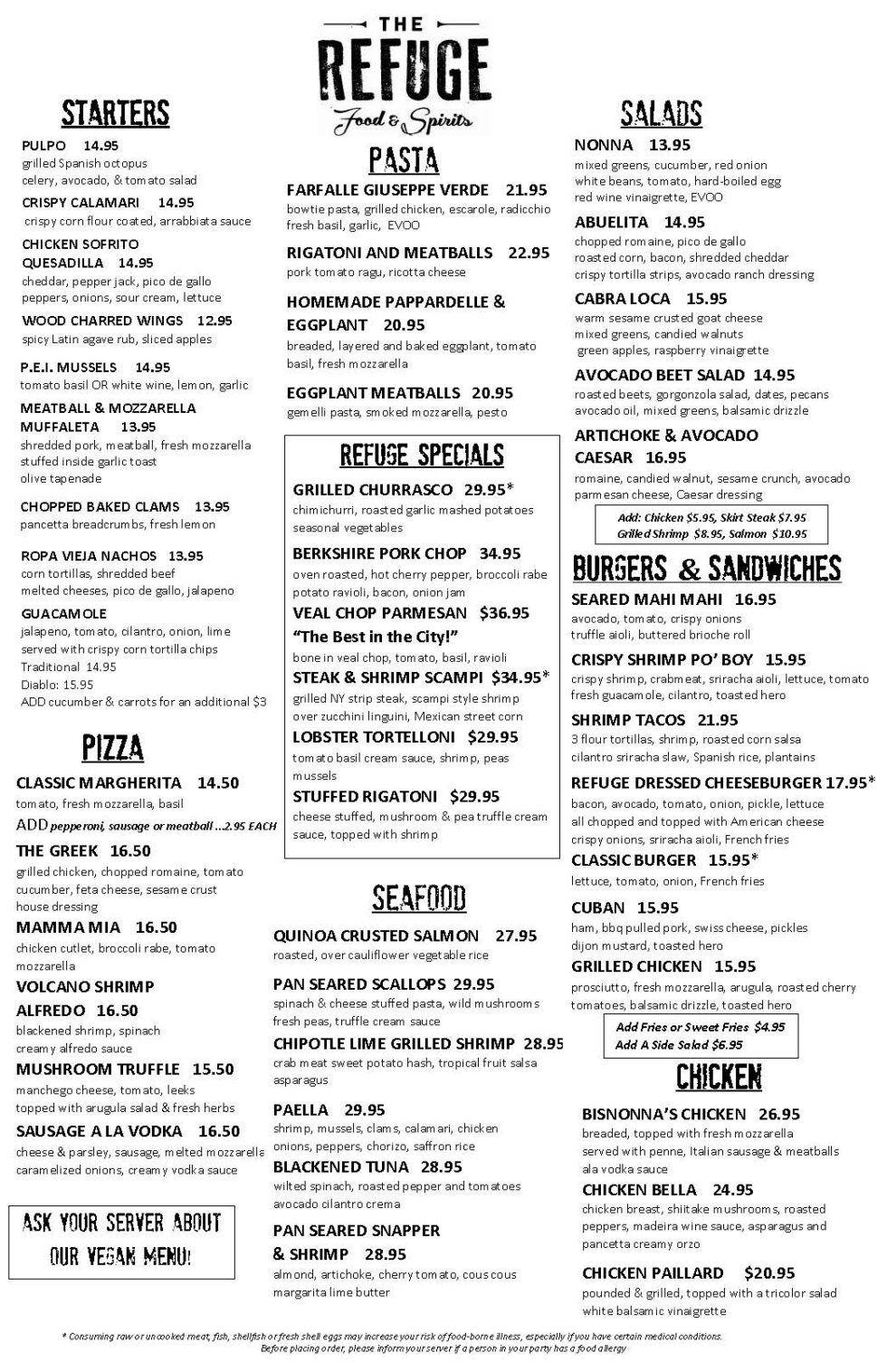 Mobile Menu - The Refuge
